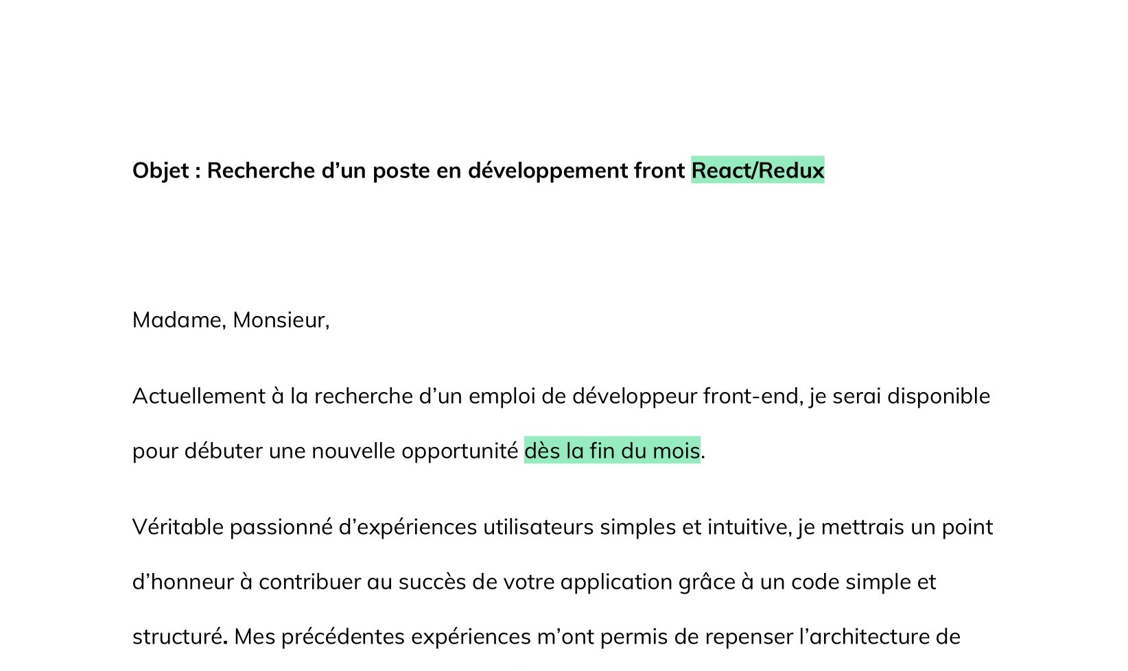 4 modèles de lettres de motivation développeur web (2023 MàJ)